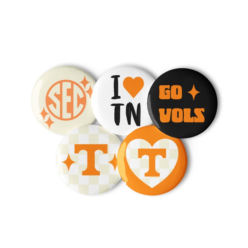 Set of 5 University of Tennessee Gameday Pins - Etsy