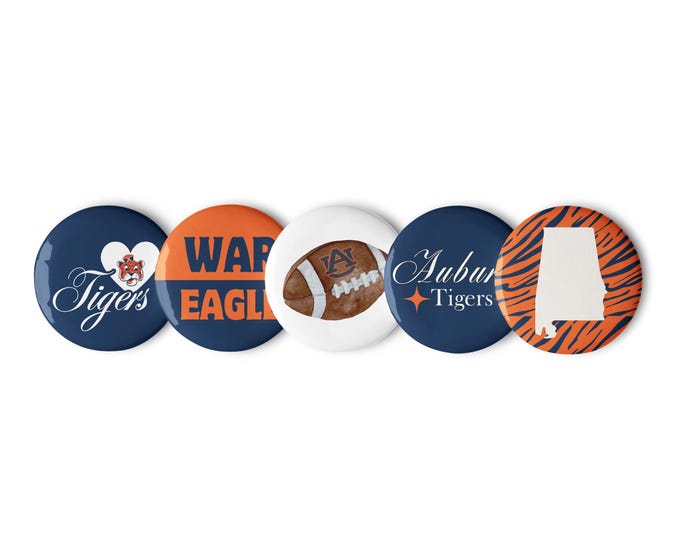 Auburn Gameday Button - Etsy