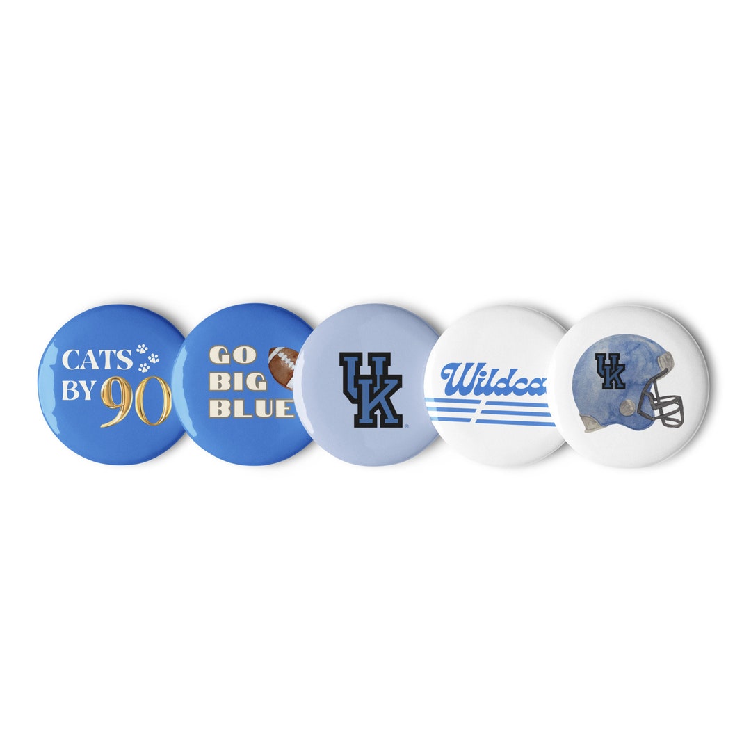 Set of Big Blue Gameday Pins - Etsy
