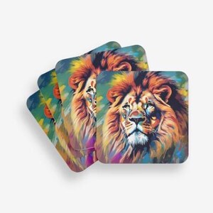 Lion, Colorful, Digital Download, Wall Art, AI Generated - Etsy