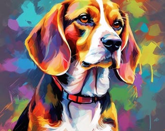 Beagle Puppy Patio Digital Art, Avatar, AI Generated Art, Stock Photo ...