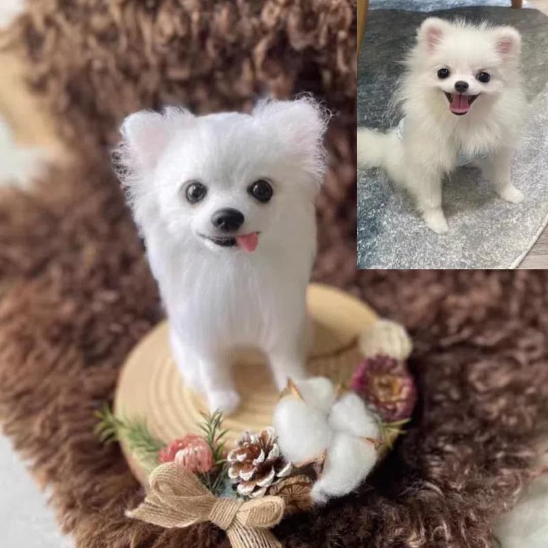 Custom Needle Felted Wool Pet, Handmade Wool Felting Pet, Custom Pet ...