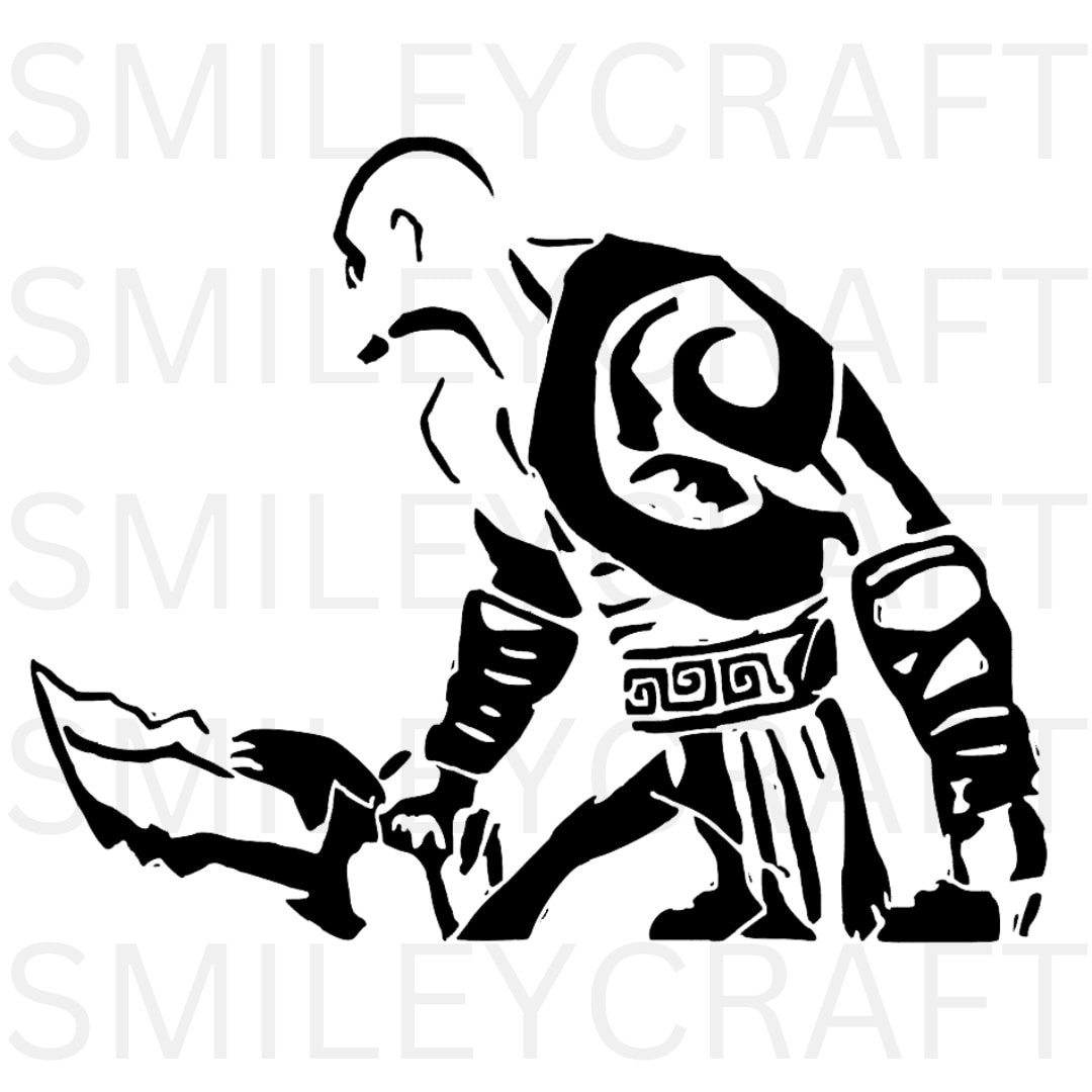 God of War Kratos SVG PNG Files DIGITAL Download - Etsy