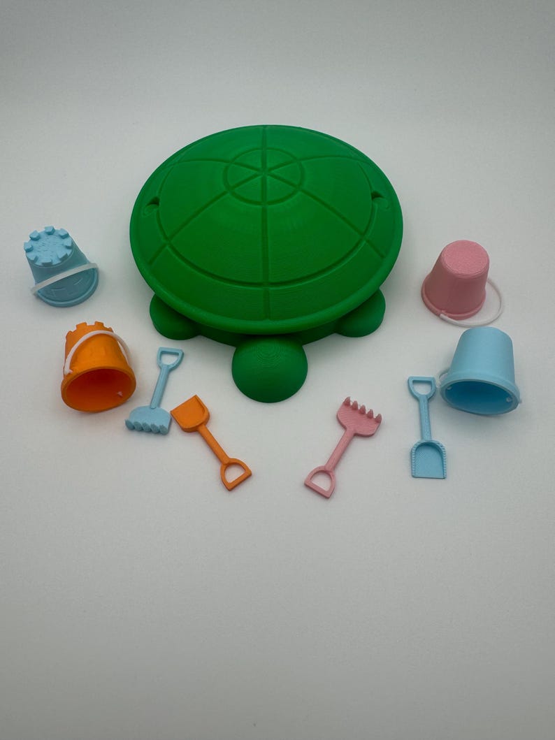 3D Printed Desktop Turtle Sandbox, 3D Prints, Sandbox, Mini Toys ...