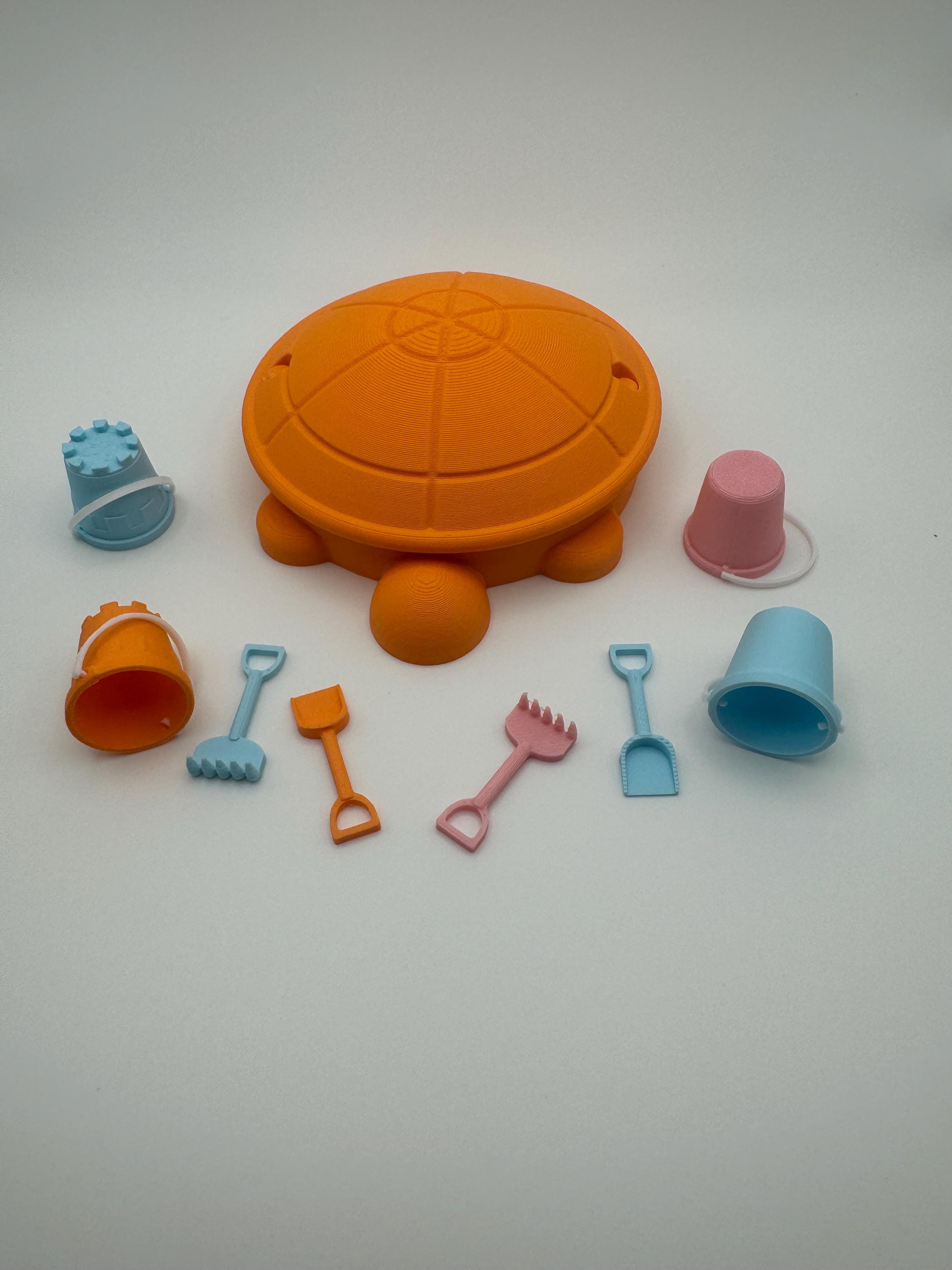3D Printed Desktop Turtle Sandbox, 3D Prints, Sandbox, Mini Toys ...
