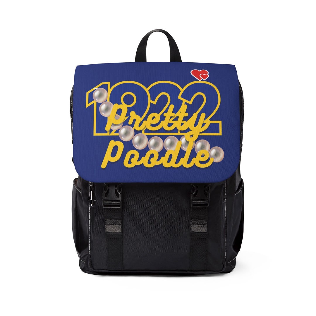 1922 Pretty Poodle Sgrho Casual Shoulder Backpack, Sigma Gamma Rho ...