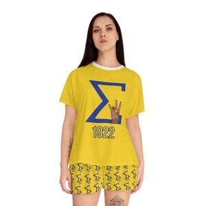 Sgrho Pajamas, Sgrho Night Clothes, Sigma Gamma Rho Women's Short ...
