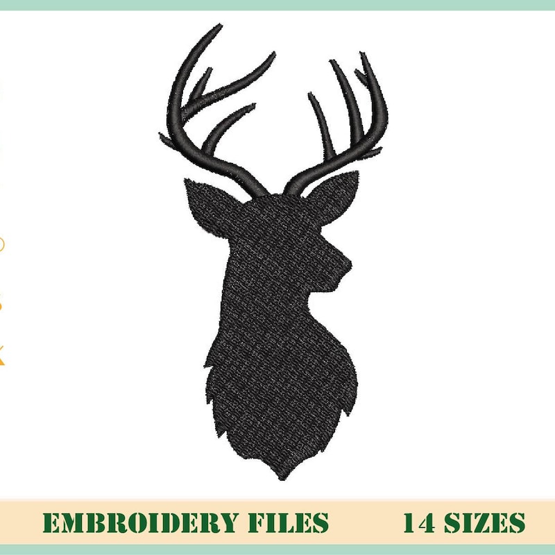 Deer Embroidery - Etsy