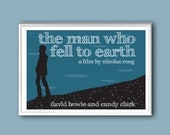 Movie Poster The Man Who Fell To Earth Retro Print In Various - Etsy