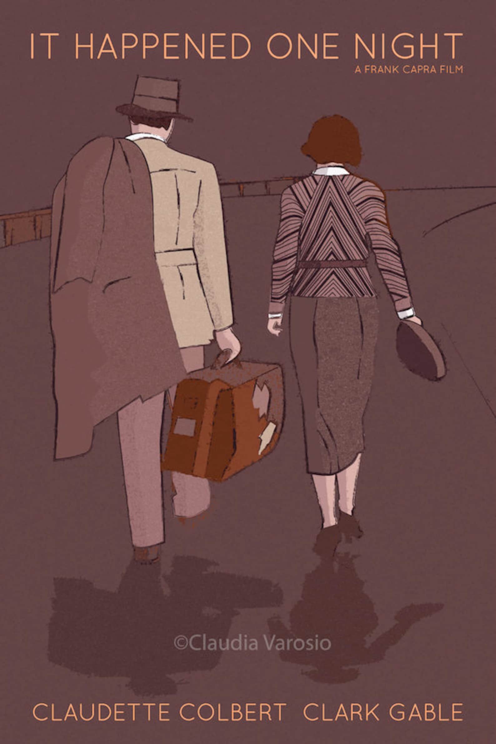 It Happened One Night Movie Poster Print in Various Sizes - Etsy