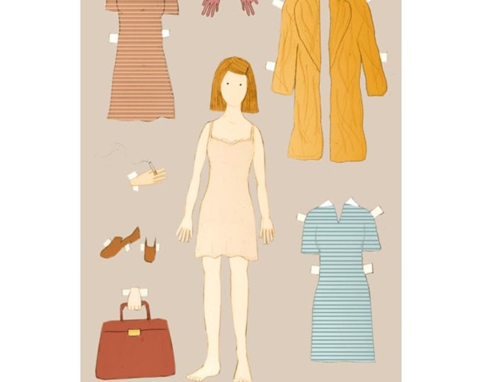 The Margot Tenenbaum Paper Doll 4x6 Inches Postcard - Etsy