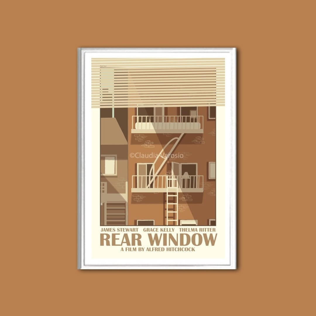 Movie Poster Rear Window Retro Print in Various Sizes - Etsy