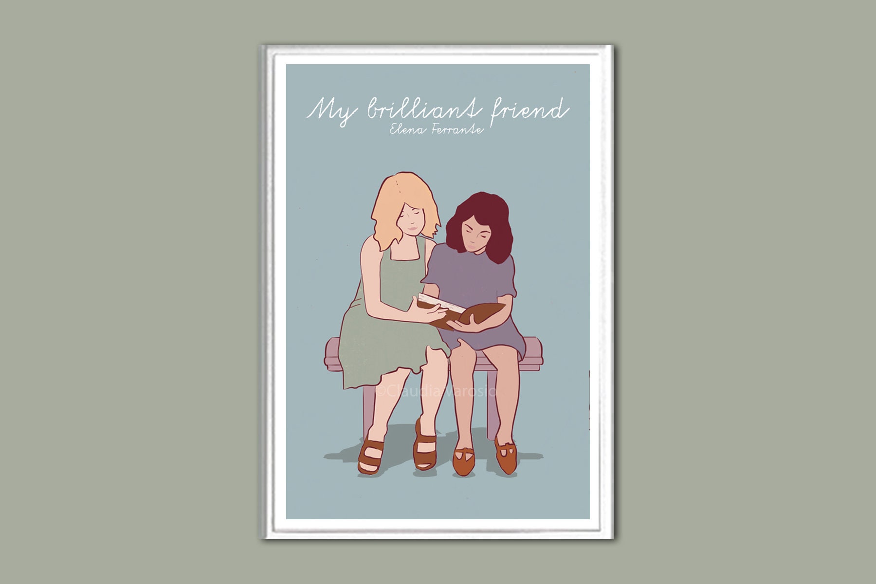 L'amica Geniale or My Brilliant Friend Book Poster Retro Print - Etsy