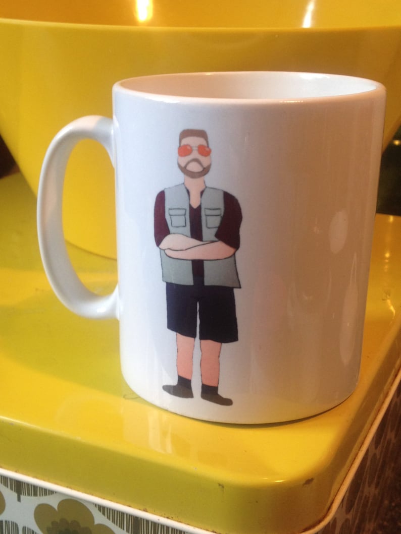 The Dude and Walter Big Lebowski drawing illustrated mug | Etsy
