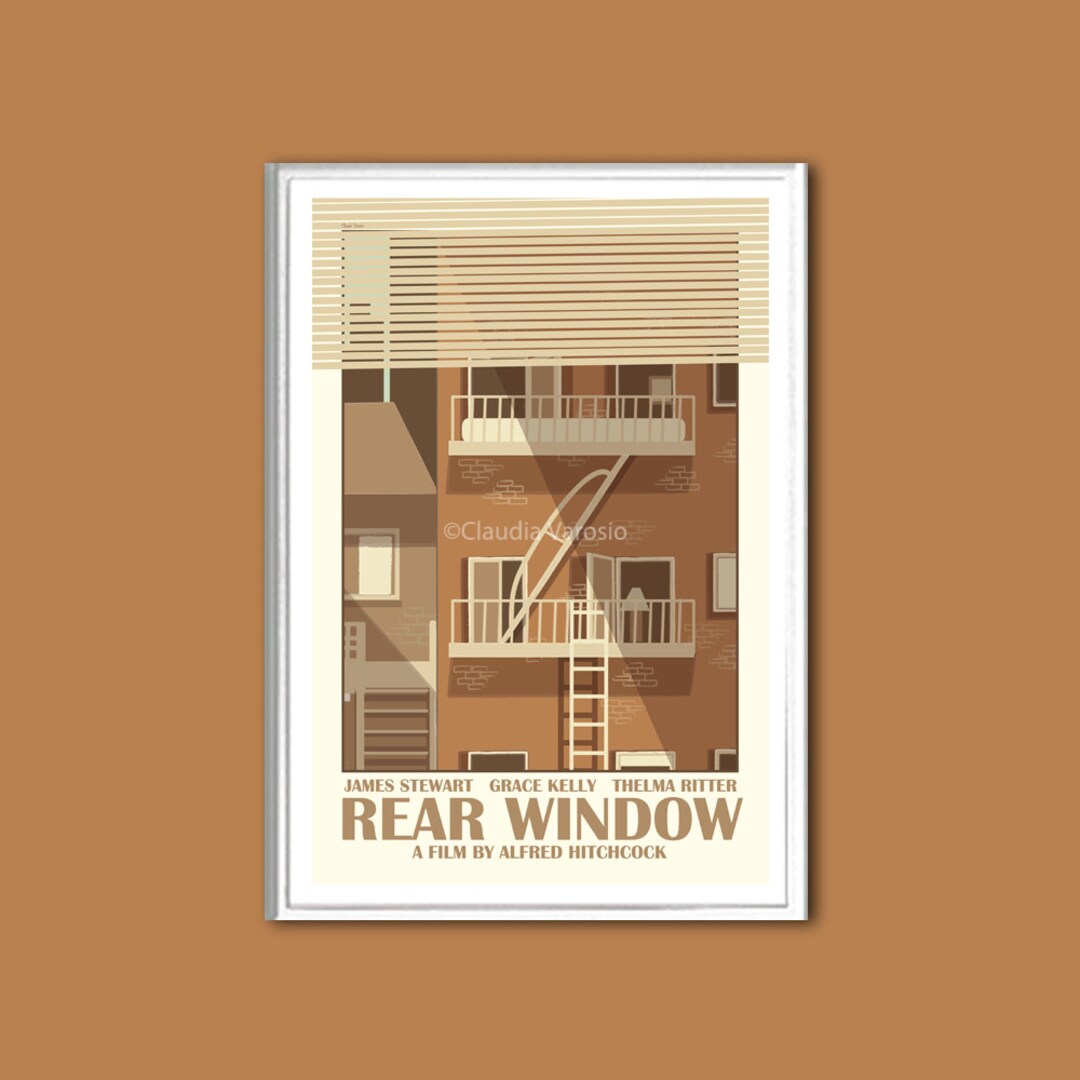 Movie Poster Rear Window Retro Print in Various Sizes - Etsy