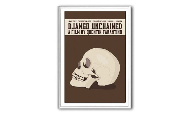 Movie Poster Django Unchained Retro Print in Various Sizes - Etsy