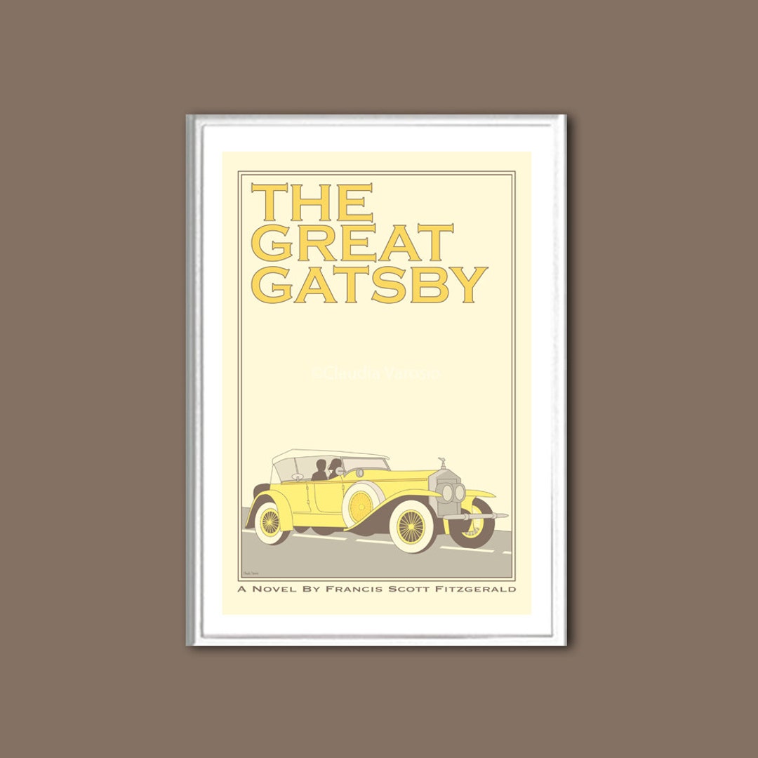 Poster the Great Gatsby Retro Print in Various Sizes - Etsy