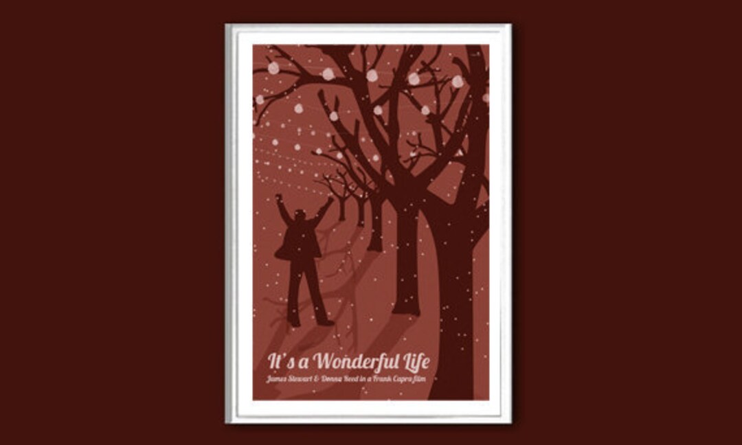 Movie Poster It's a Wonderful Life Retro Print in Various Sizes - Etsy