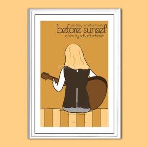 Before Sunset Movie Poster in Various Sizes - Etsy