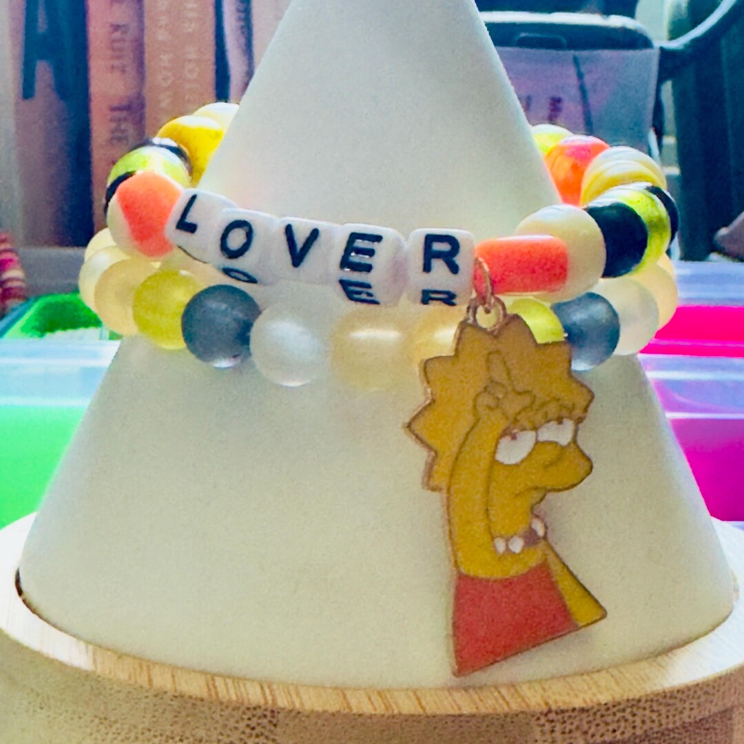 Lisa Simpson Stack Bauble Bracelet - Etsy