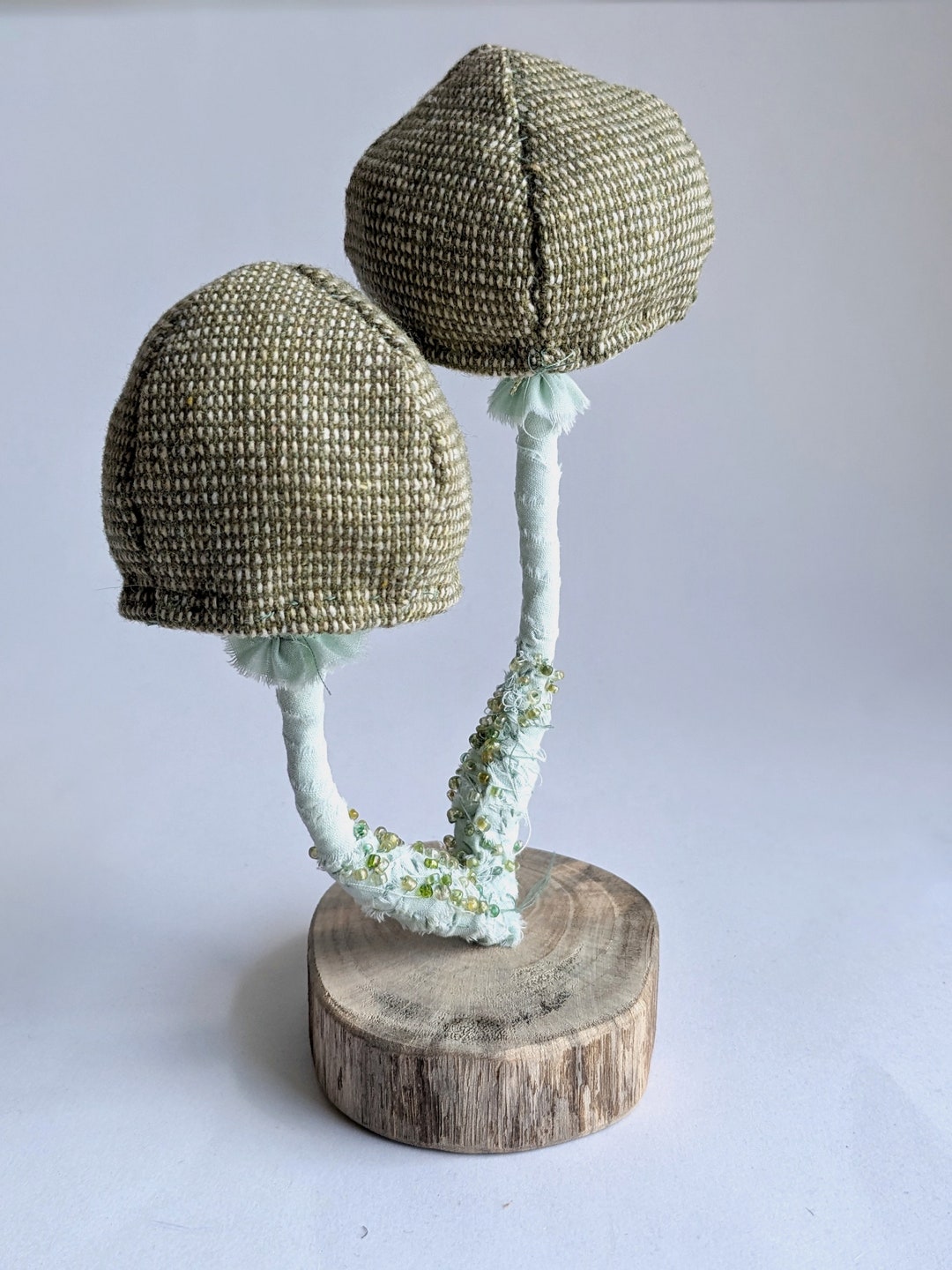Mushroom Sculpture, Textile Fiber Art, Toadstool, Soft Sculpture ...
