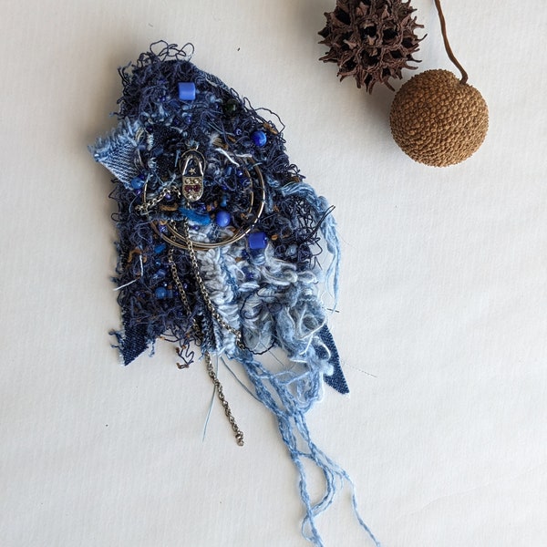 Textile Art Jewelry - Etsy