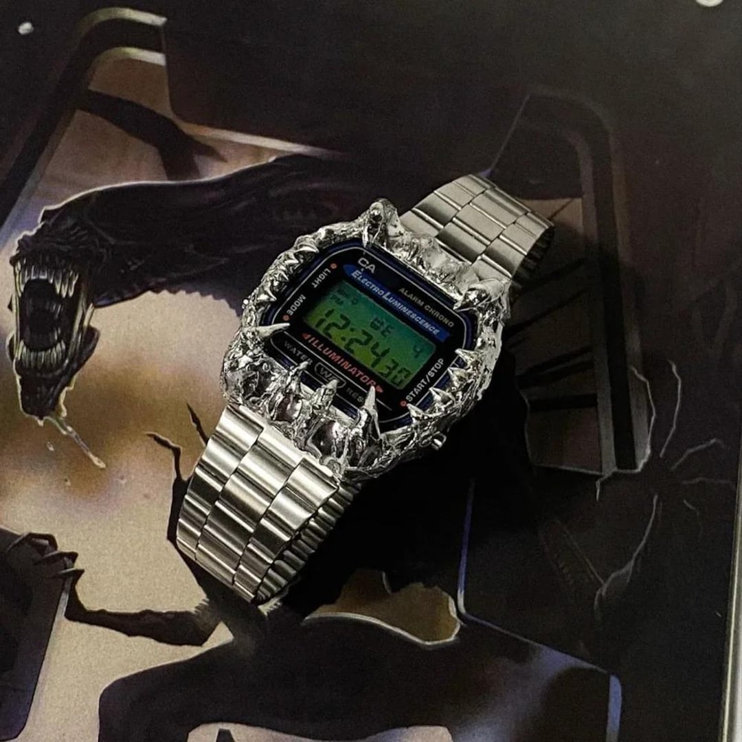 Custom Casio Watch Personalized Retro Timepiece Unique Streetwear ...