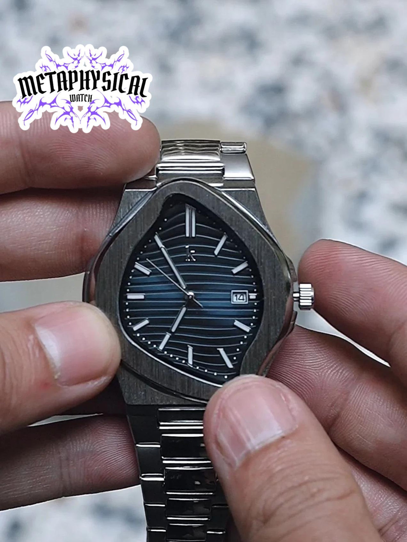 Melting Nautilus Watch Surrealist Art Timepiece Unique Nautical Design ...