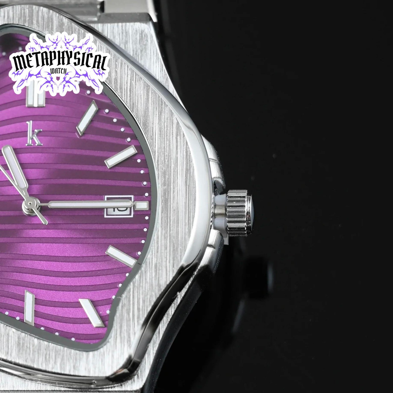 Melting Nautilus Watch Surrealist Art Timepiece Unique Nautical Design ...