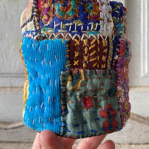 STITCH POT Fiber Art Stitch Vessel Textile Art - Etsy