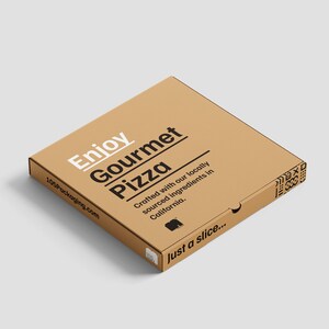 Customizable Pizza Box Premium Brown Square Box for Pizza Lovers ...