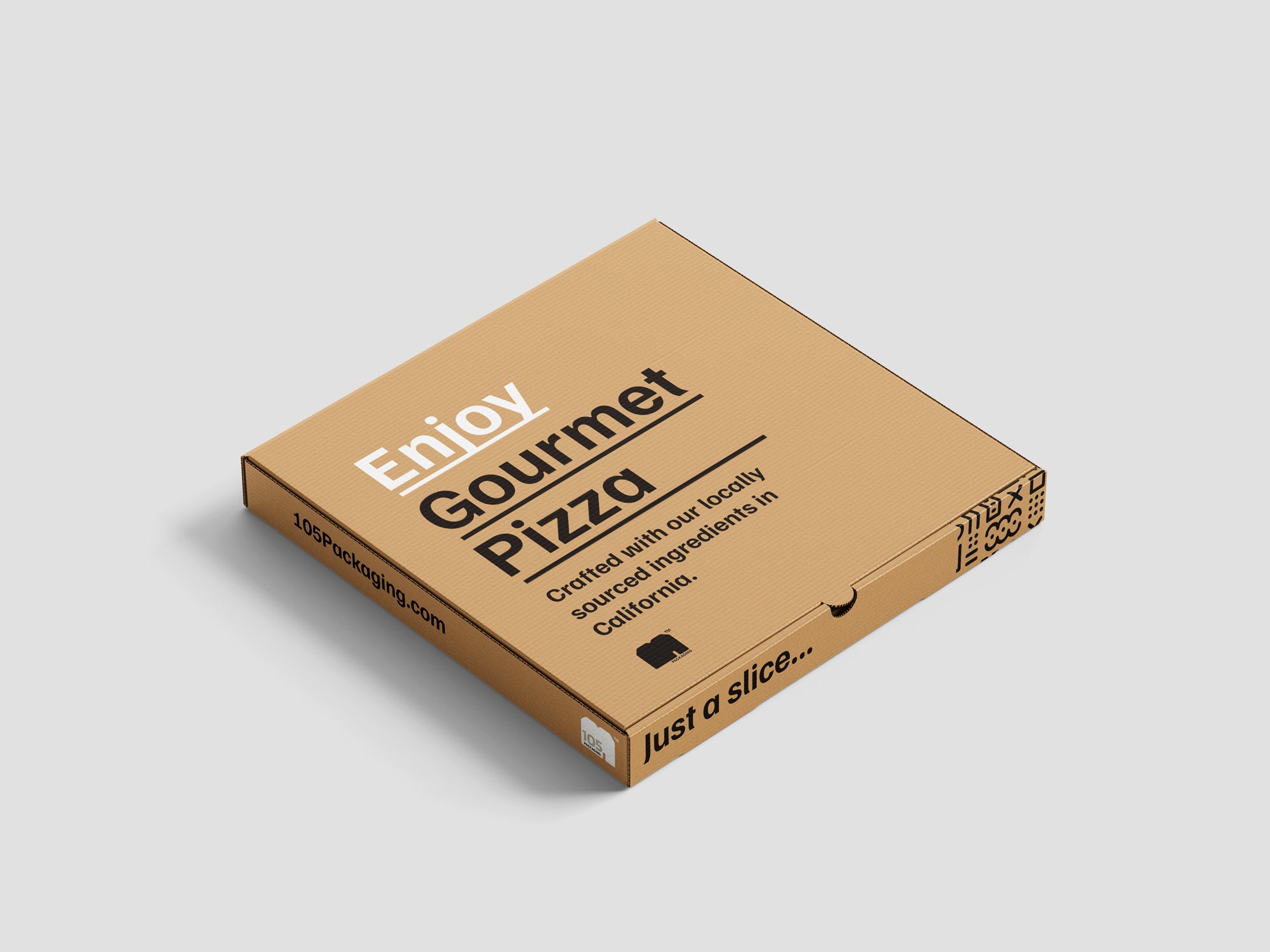 Customizable Pizza Box Premium Brown Square Box for Pizza Lovers ...
