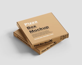 Customize Pizza Box Kraft Bevel Edge Pizza Box for Pizza Delivery FULLY ...