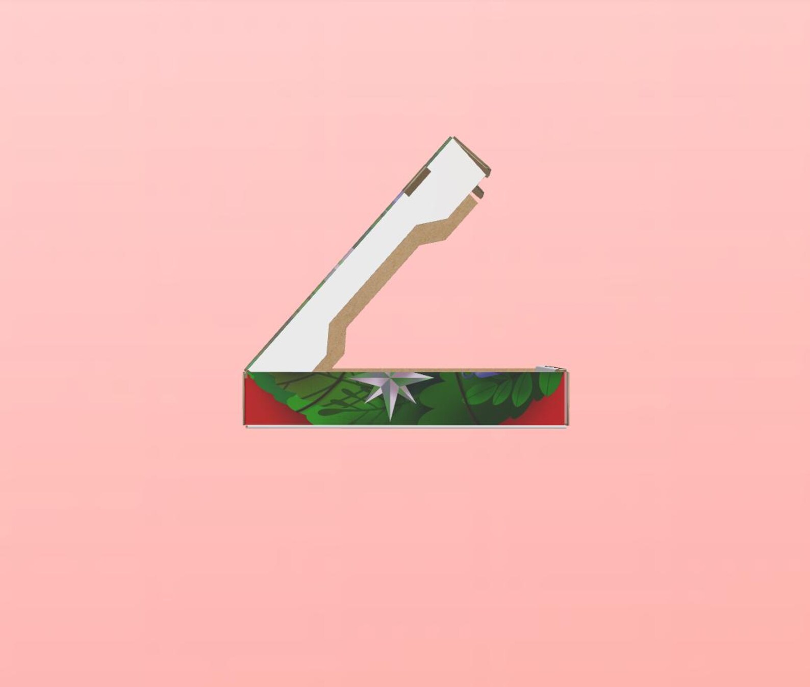 Pre-designed Christmas Pizza Box With Writable Blank Space Festive ...