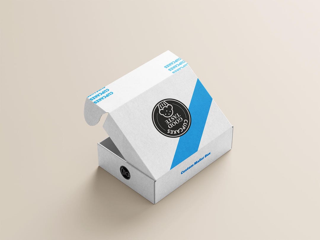 Custom Shipping Mailer Box White Fully Customizable for Birthday Gift ...