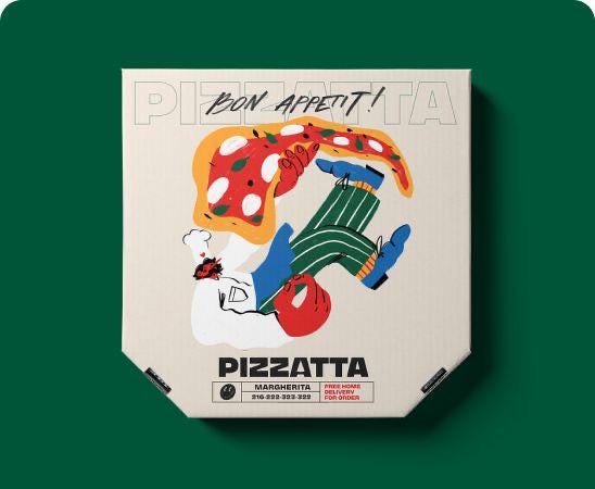 Personalized Pizza Box High Quality White Bevel Edge Pizza Box for ...