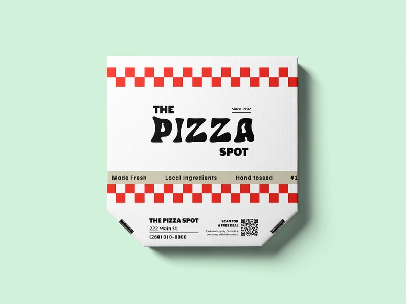 Personalized Pizza Box High Quality White Bevel Edge Pizza Box for ...