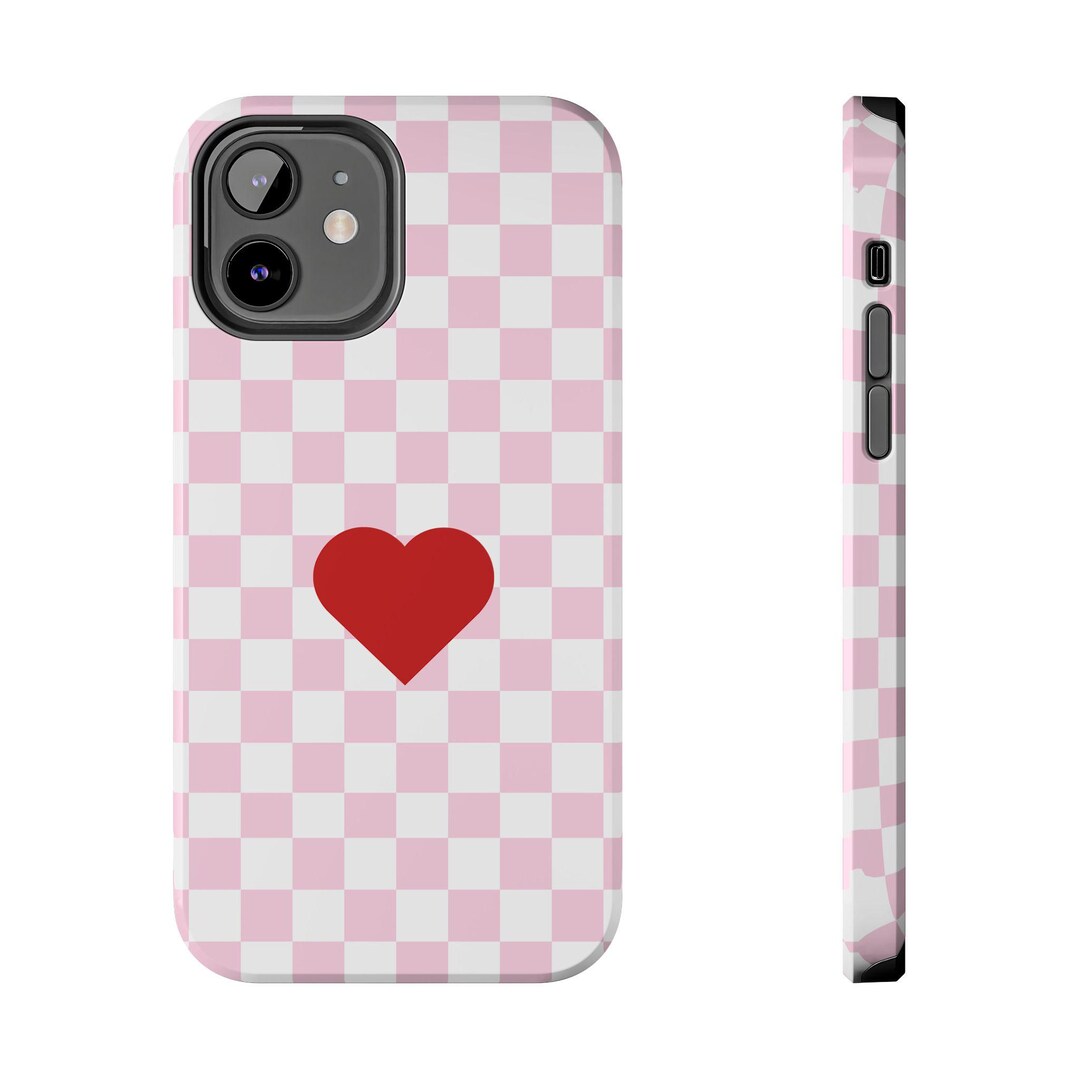 Checkered, Check Squares, Retro Heart, Girly Cute, Aesthetic Minimal ...