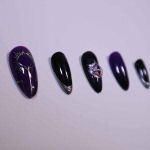 Valorant Reyna Gel Press on Nails 3D Handmade Customizable Reusable - Etsy