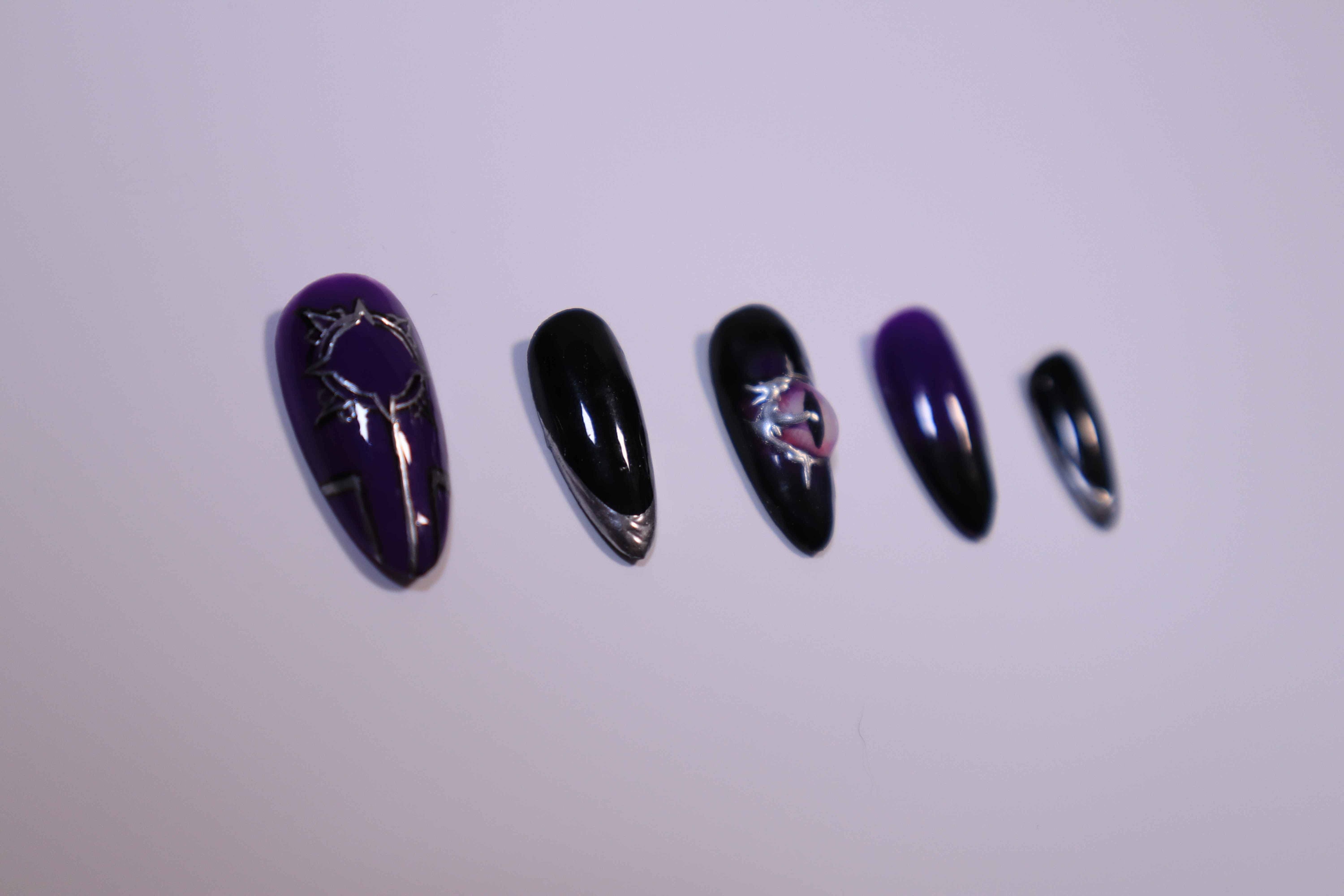 Valorant Reyna Gel Press on Nails 3D Handmade Customizable Reusable - Etsy