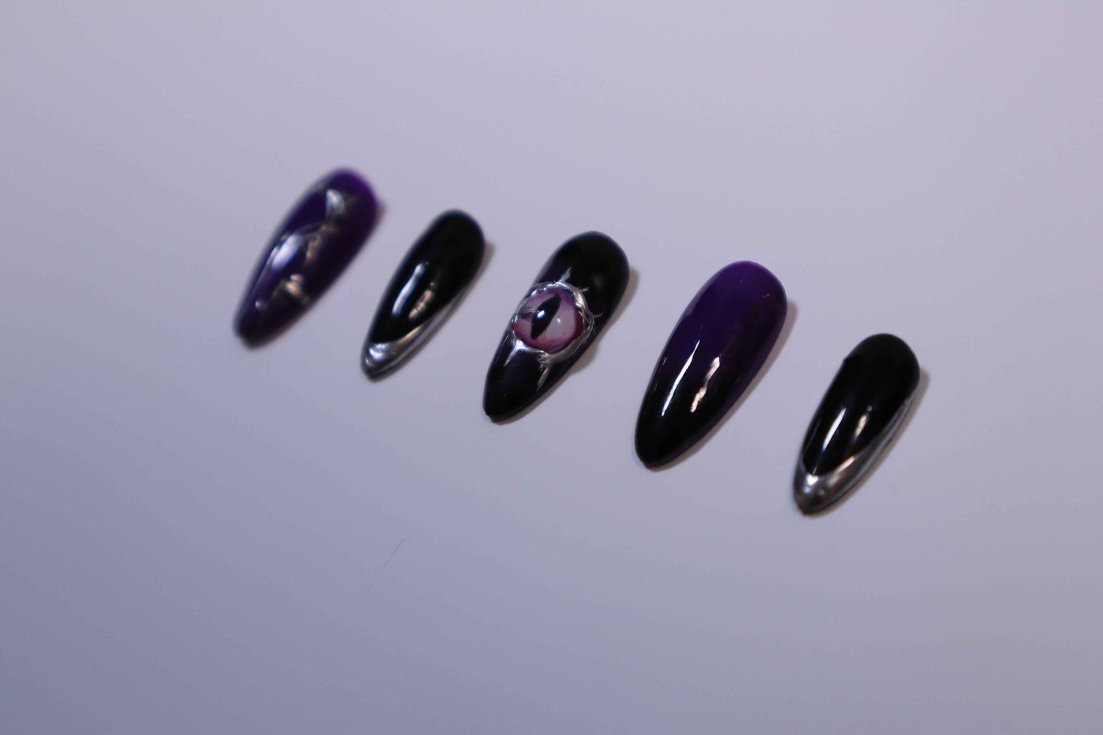 Valorant Reyna Gel Press on Nails 3D Handmade Customizable Reusable - Etsy
