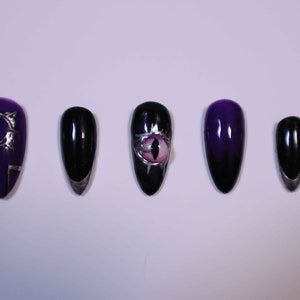 Valorant Reyna Gel Press on Nails 3D Handmade Customizable Reusable - Etsy