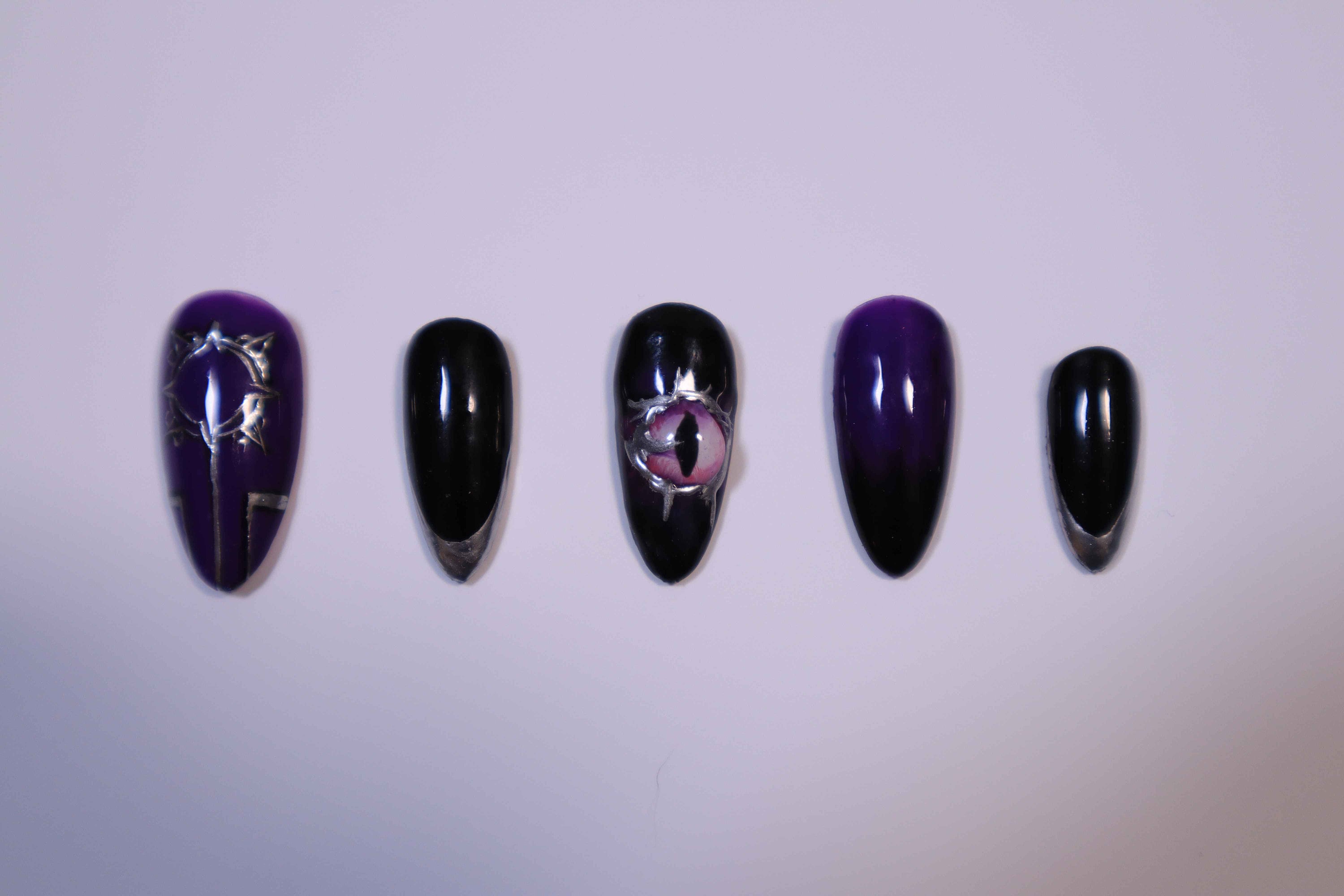Valorant Reyna Gel Press on Nails 3D Handmade Customizable Reusable - Etsy