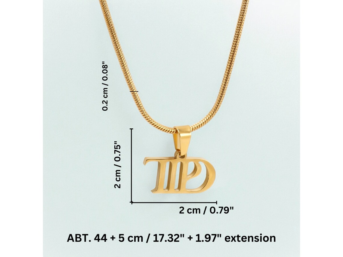 TTPD Pendant Necklace for Women, Stainless Steel Necklace, Tortured ...