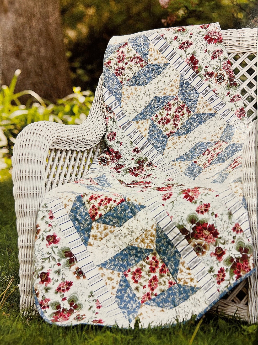 Quilt Kit - "windmills" 60" X 69 3/4" / 18 9" Blocks 9+ Yards of ...