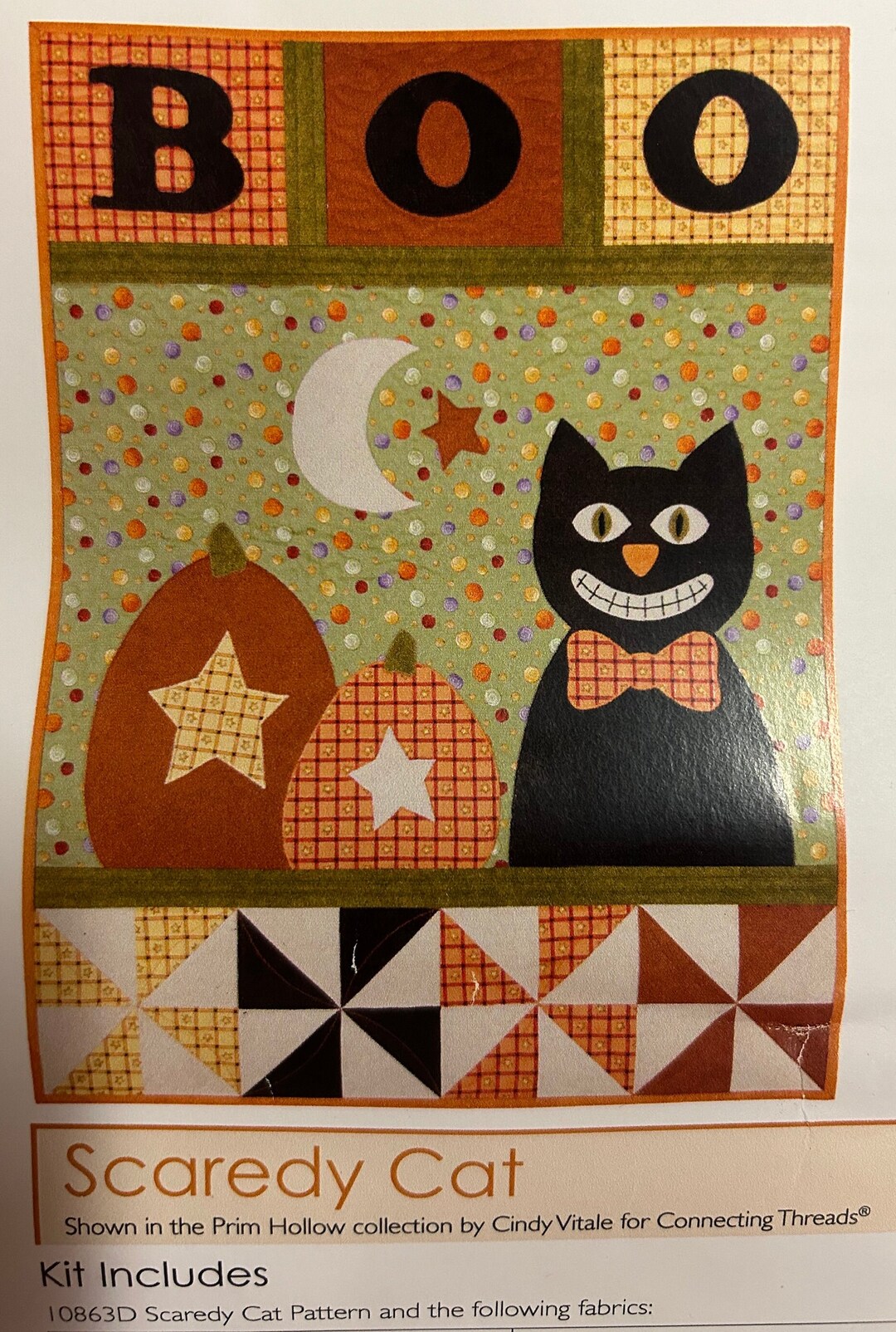 Quilt Kit - "scaredy Cat" Wall Kit - 28" X 21" - Etsy