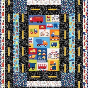 Quilt Panel Kit mode of Transportation 62x80 - Etsy