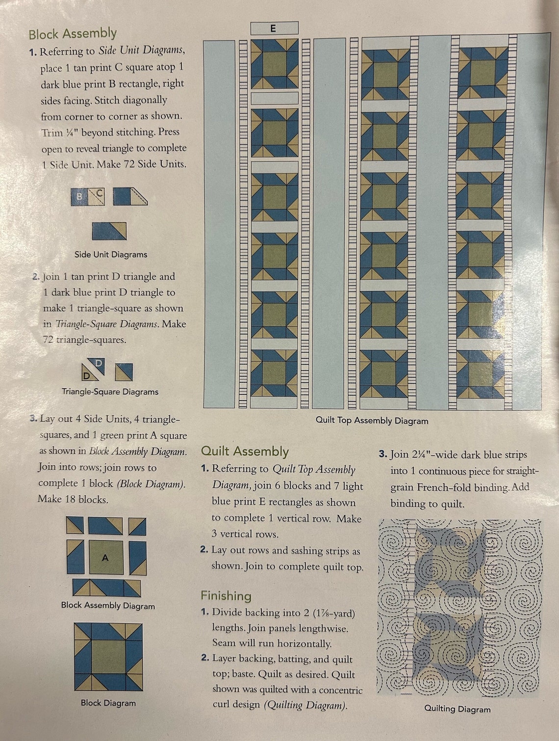 Quilt Kit - "windmills" 60" X 69 3/4" / 18 9" Blocks 9+ Yards of ...