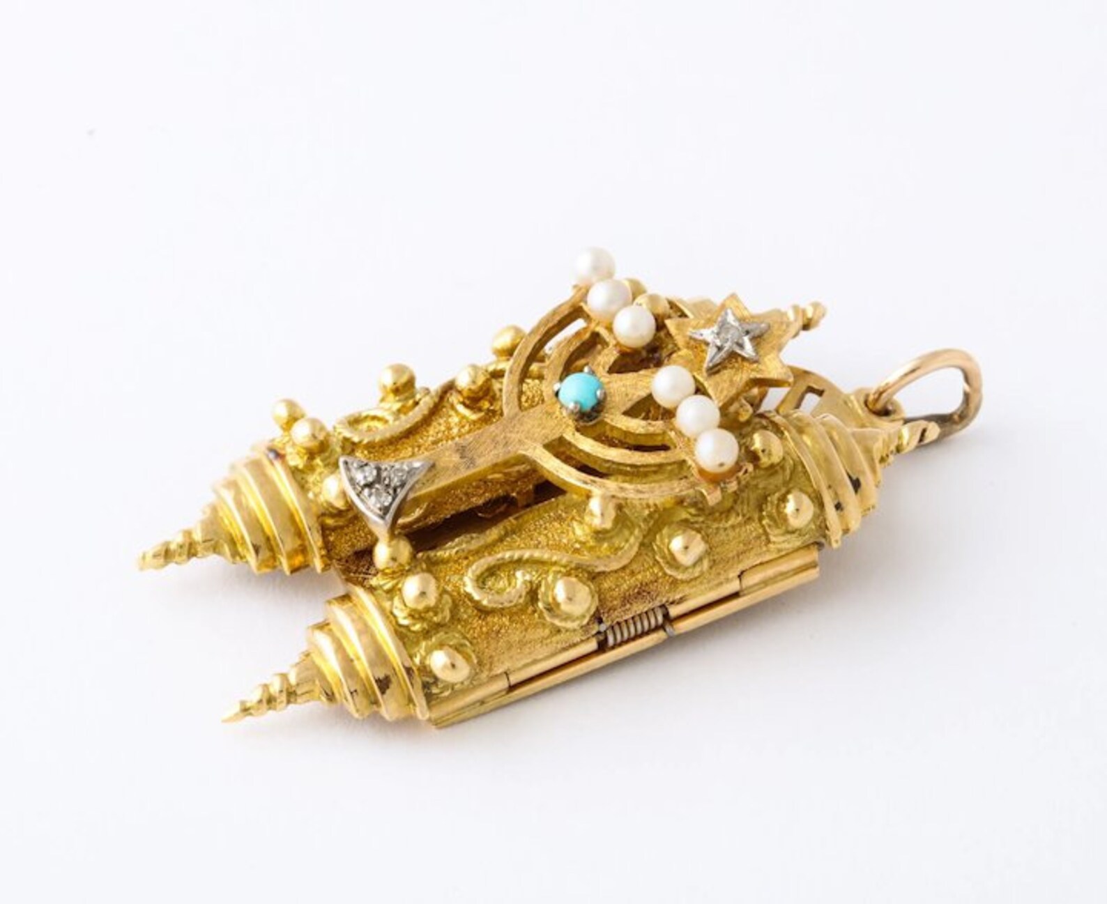 18kt. Gold Handmade Torah Pendant or Charm - Etsy