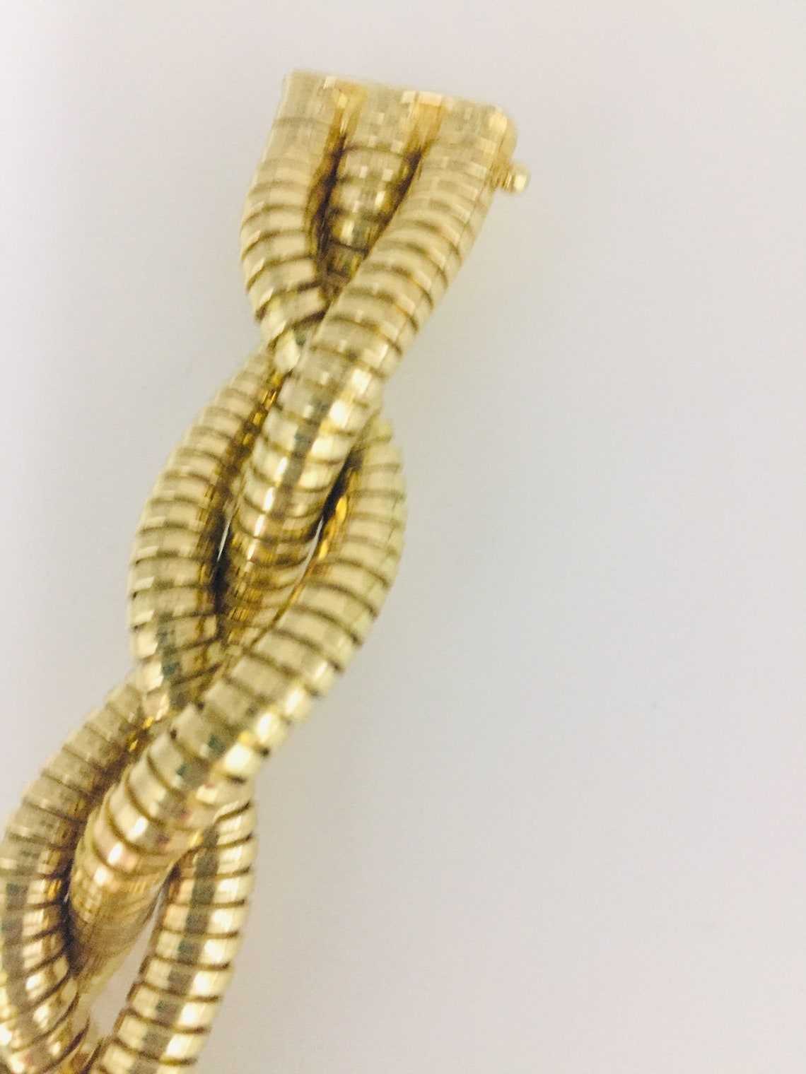 Italian 14kt. Gold Braided Necklace - Etsy